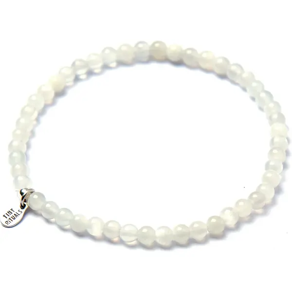 TINY RITUALS Moonstone Beaded Bracelet - Off-white