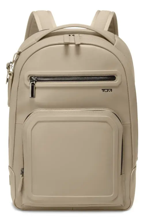 Tumi Warren Leather Backpack - Limestone