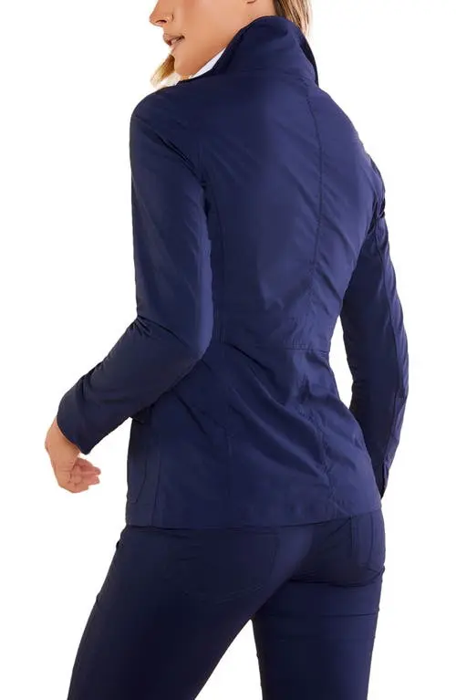 Anatomie Kenya Safari Jacket With High Neck And Zip Pockets - Navy