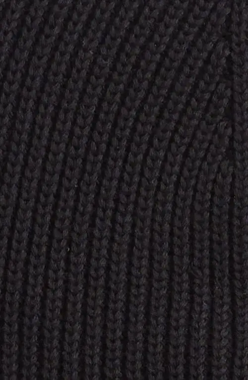 Moncler Logo Patch Ribbed Beanie