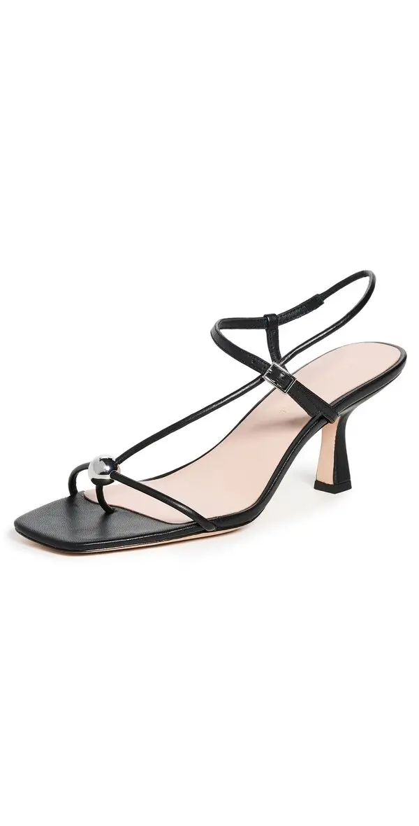 LOEFFLER RANDALL Triana Strappy Mid-heel Sandals - Black