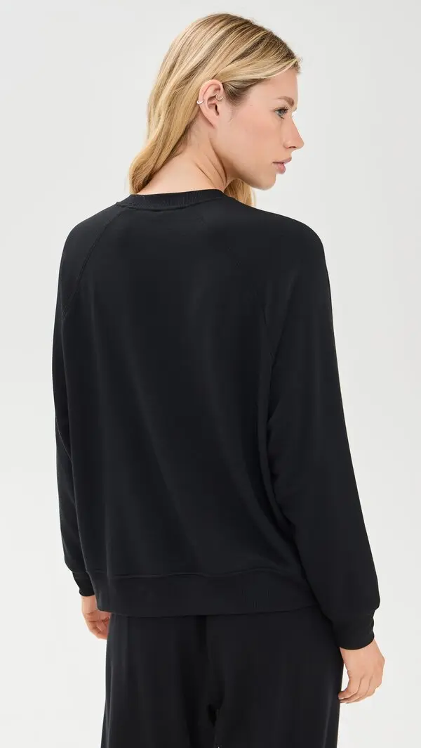 Splits59 Andie Oversized Fleece Sweatshirt - Black