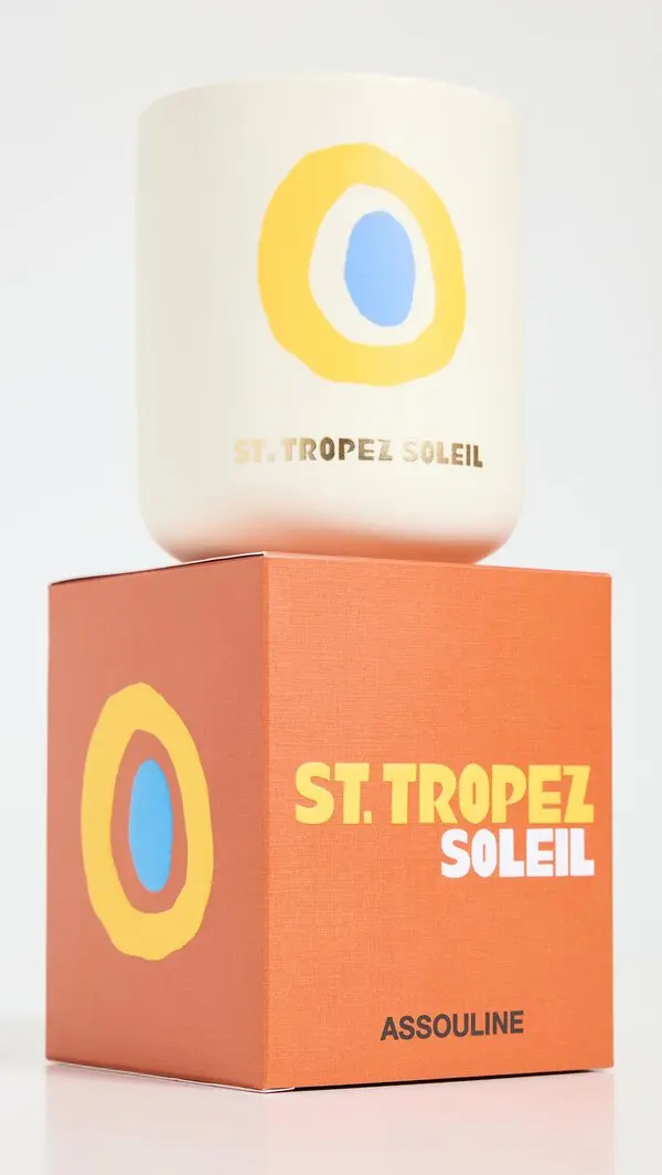 Assouline St Tropez Travel From Home Candle - Orange