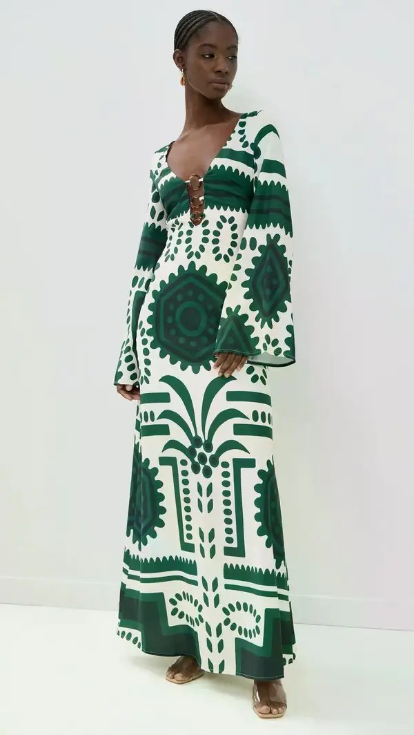 Seven Wonders Caledeira Maxi Dress | Print/Green | Size S | Shopbop