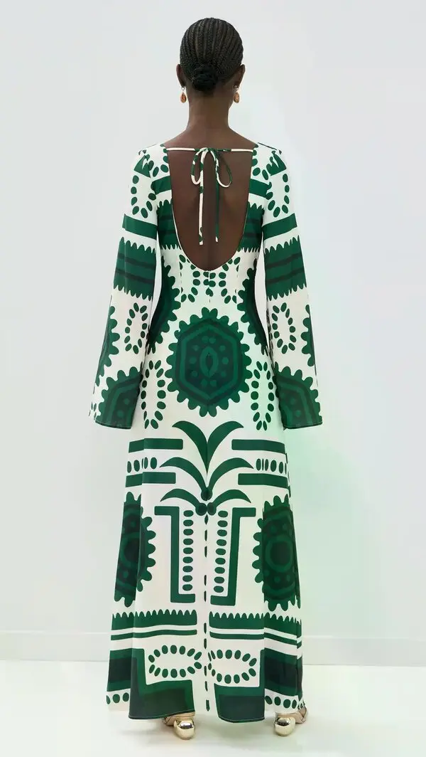 green emerald velvet dress Green and White Stripe Tula Dress S