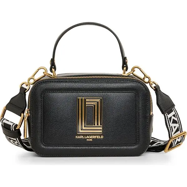 Karl Lagerfeld Paris Simone Crossbody Bag - Black