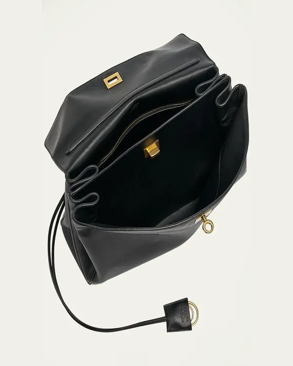 Balenciaga Rodeo Small Leather Tote Bag - Black