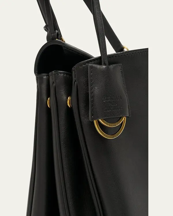 Balenciaga Rodeo Small Leather Tote Bag - Black