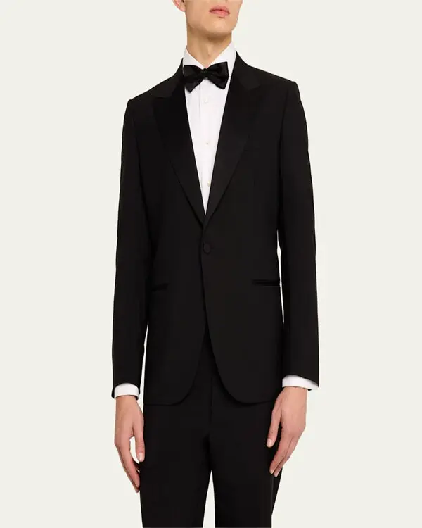 Zegna Wool-mohair Solid Tuxedo