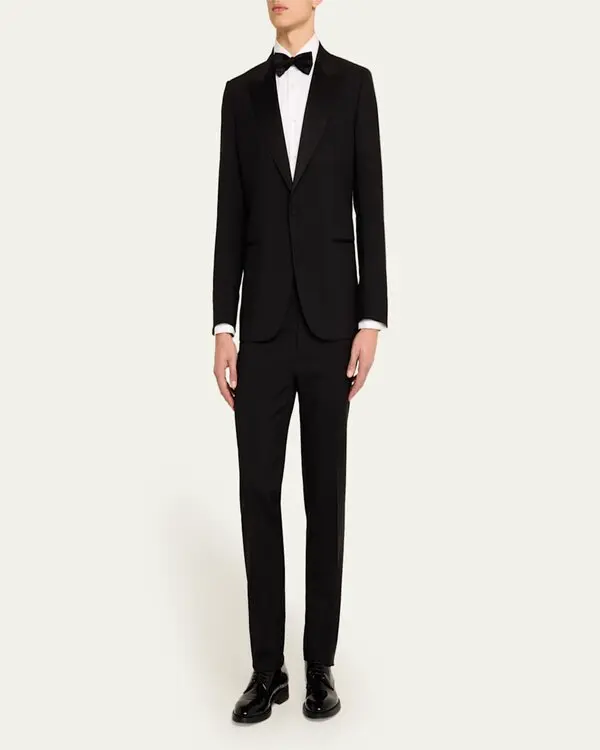 Zegna Wool-mohair Solid Tuxedo