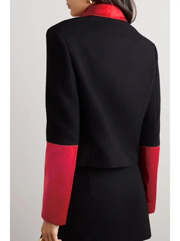 FERRAGAMO Silk-trimmed Bouclé Jacket