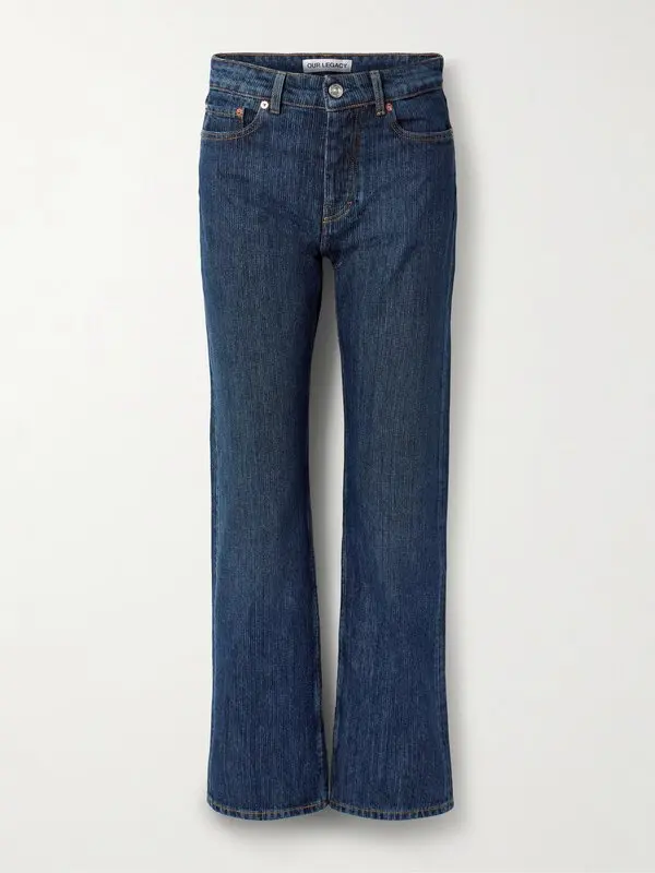 Our Legacy Linear High-rise Straight-leg Jeans