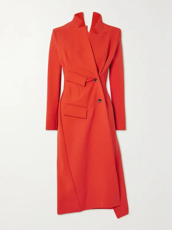 A.W.A.K.E. Mode Asymmetrical Stretch-twill Coat
