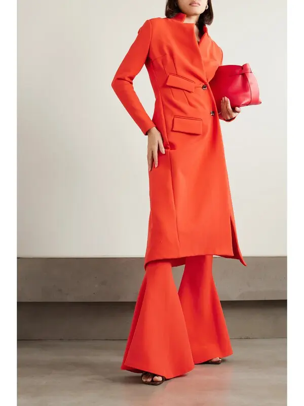 A.W.A.K.E. Mode Asymmetrical Stretch-twill Coat