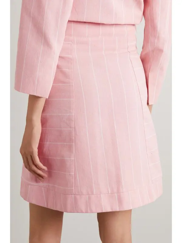 Sindiso Khumalo Deidre Striped Mini Skirt
