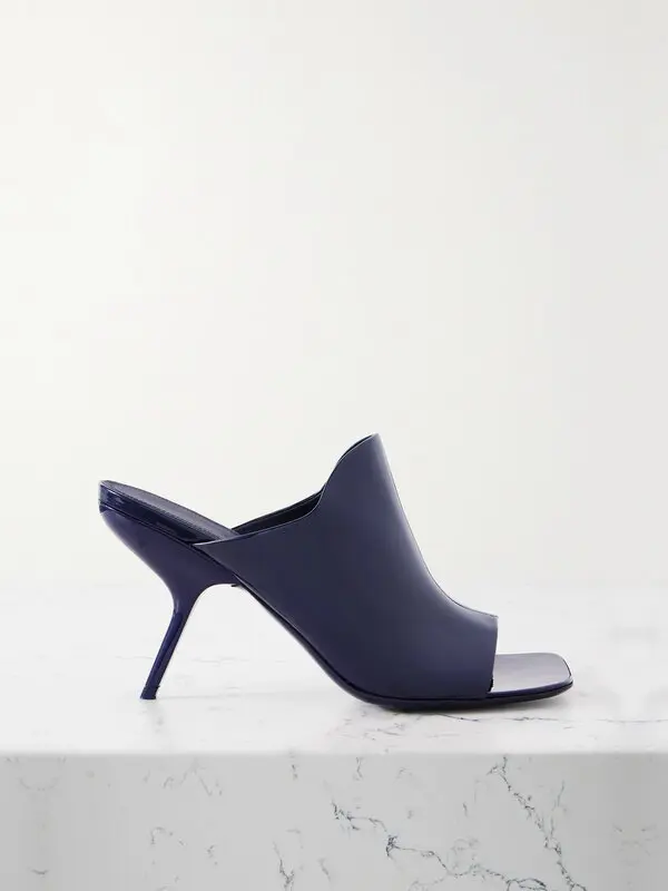 FERRAGAMO Era Patent-leather Mules - Blue