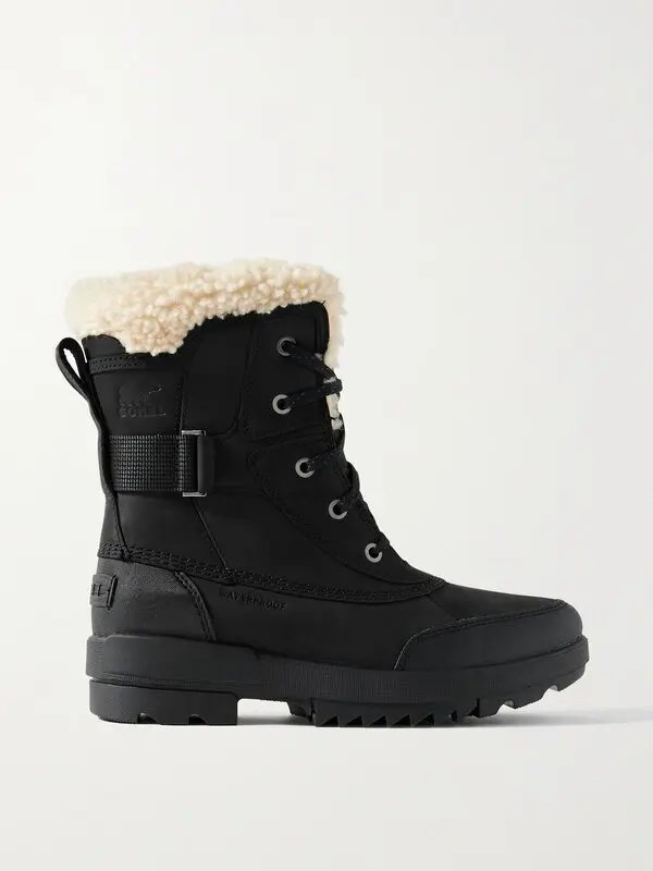 Sorel Torino Ii Parc Shearling-trimmed Ankle Boots