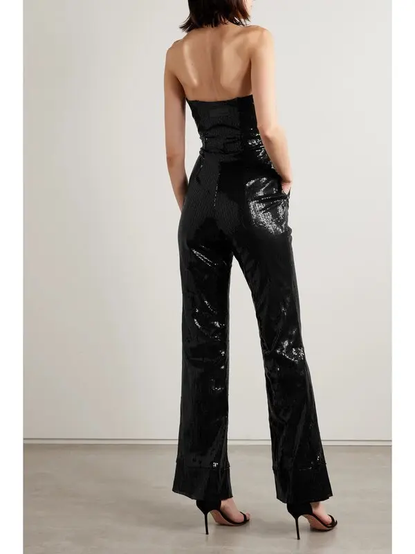 RIVET UTILITY Net Sustain Sequined Tulle Jumpsuit