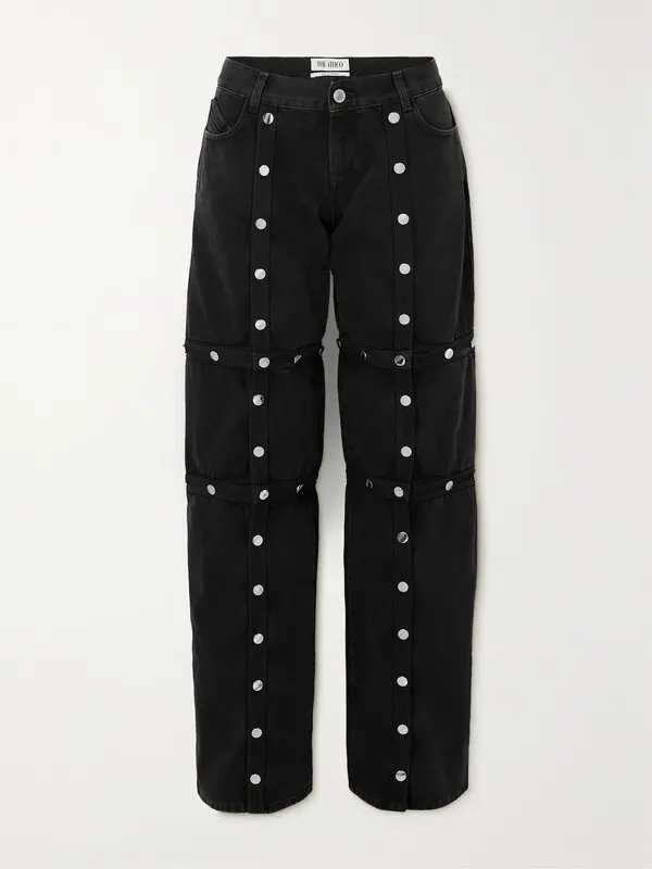 Attico Straight-leg Jeans - Black