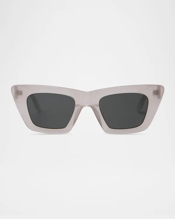 ELISA JOHNSON Lori Cat-eye Sunglasses - Frosty White