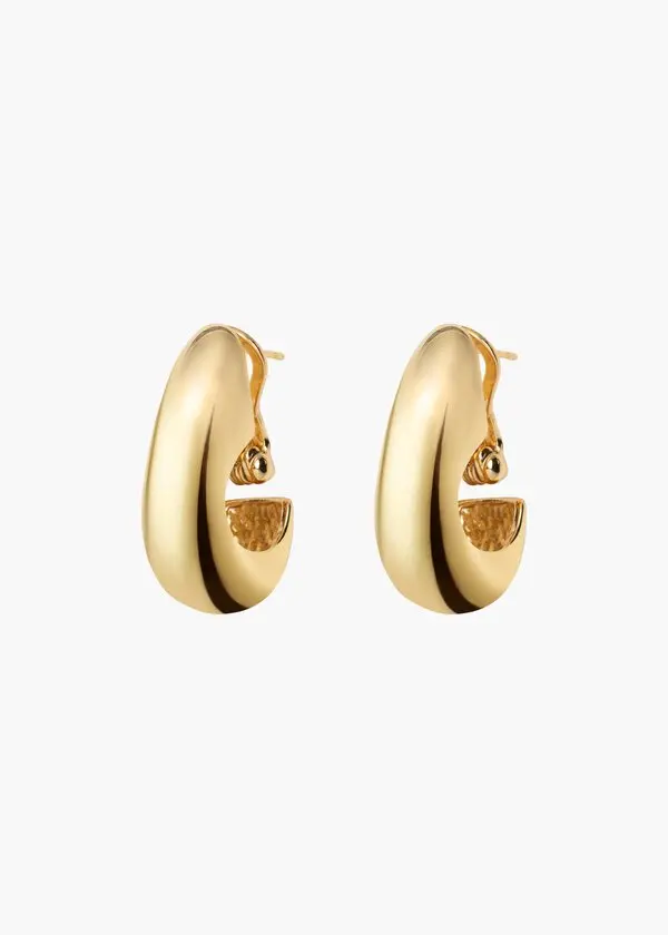 JENNIFER BEHR Miral Hoop Earrings - Gold