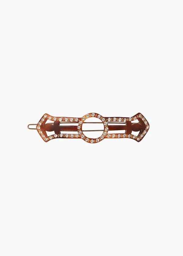 JENNIFER BEHR Magdaleine Vintage French Barrette - Tortoise
