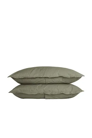 PARACHUTE Percale Sham Set - Moss