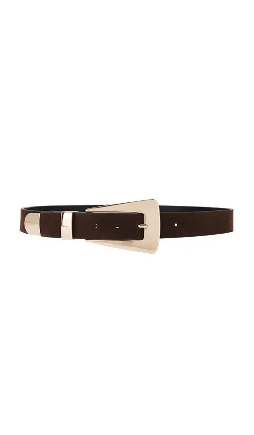 LAMARQUE Buckle Belt - Brown & Gold