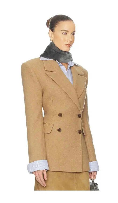 HELSA Italian Wool Blend Blazer - Camel