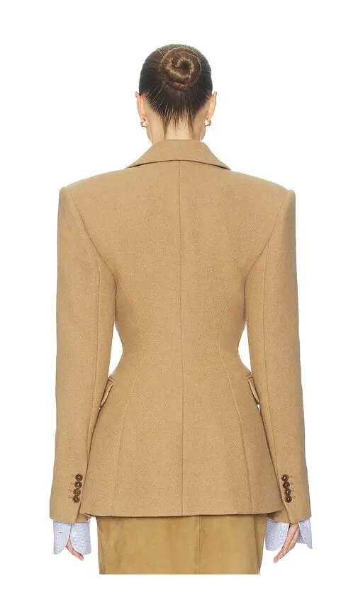 HELSA Italian Wool Blend Blazer - Camel