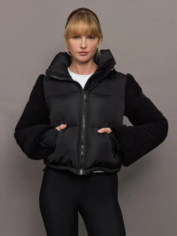 Sam Name Liana Puffer Jacket In Matte Black 15% Off Editorialist