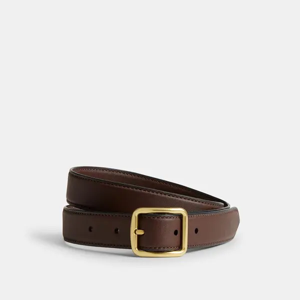 Coach Classic Buckle Leather Belt In Brass/Maple - 40% Off  display picture 3