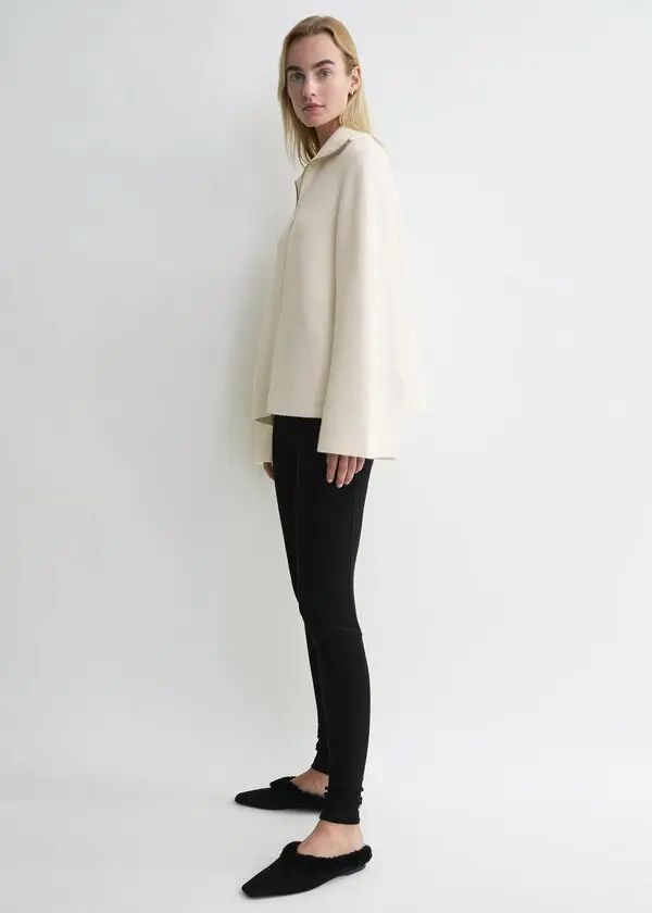TOTEME Double-knit Zip Sweater