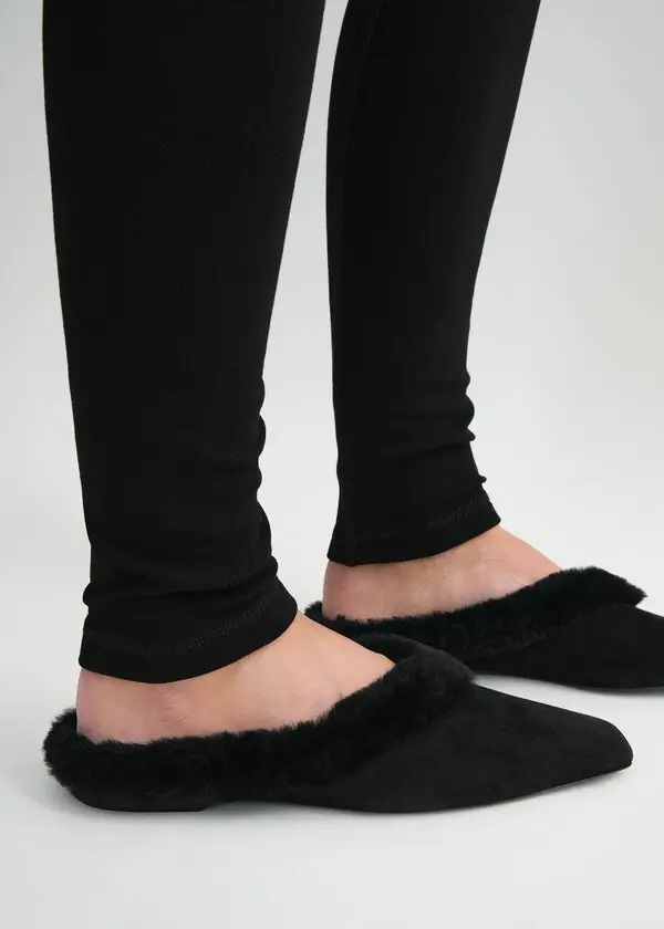 TOTEME Shearling-edge Slippers