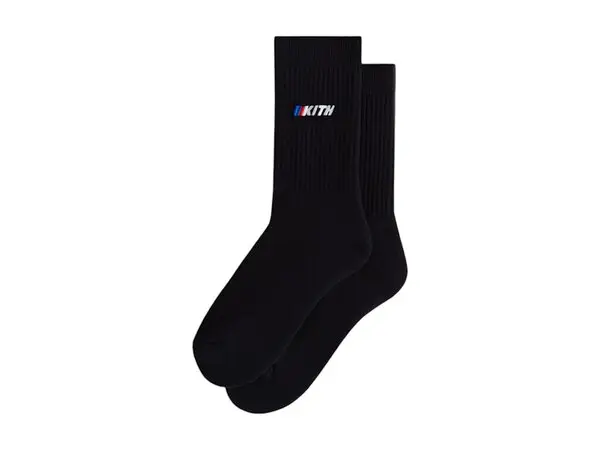 Kith X Bmw M Crew Socks - Black