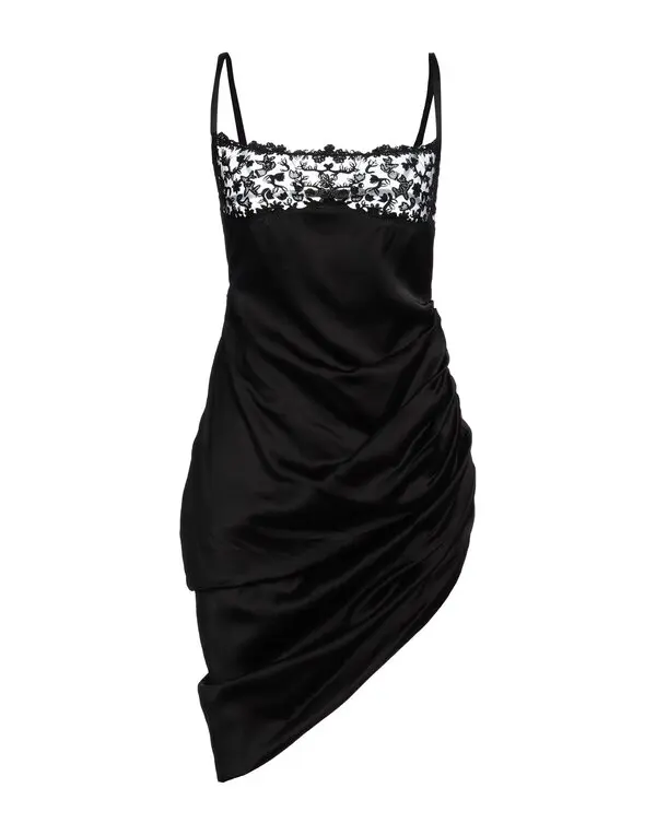 Jacquemus Mini Dress In Viscose And Elastane - Black
