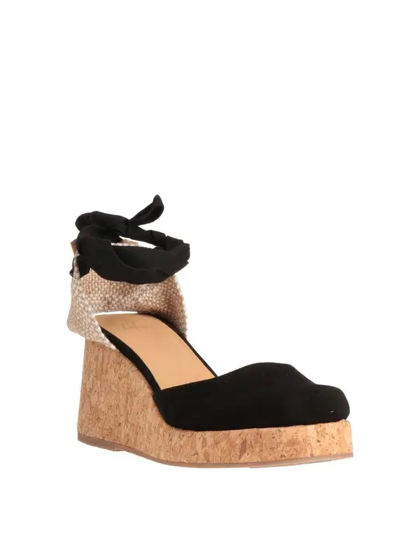 CastaÑer Wedge Pumps With Tie Ankle Detail