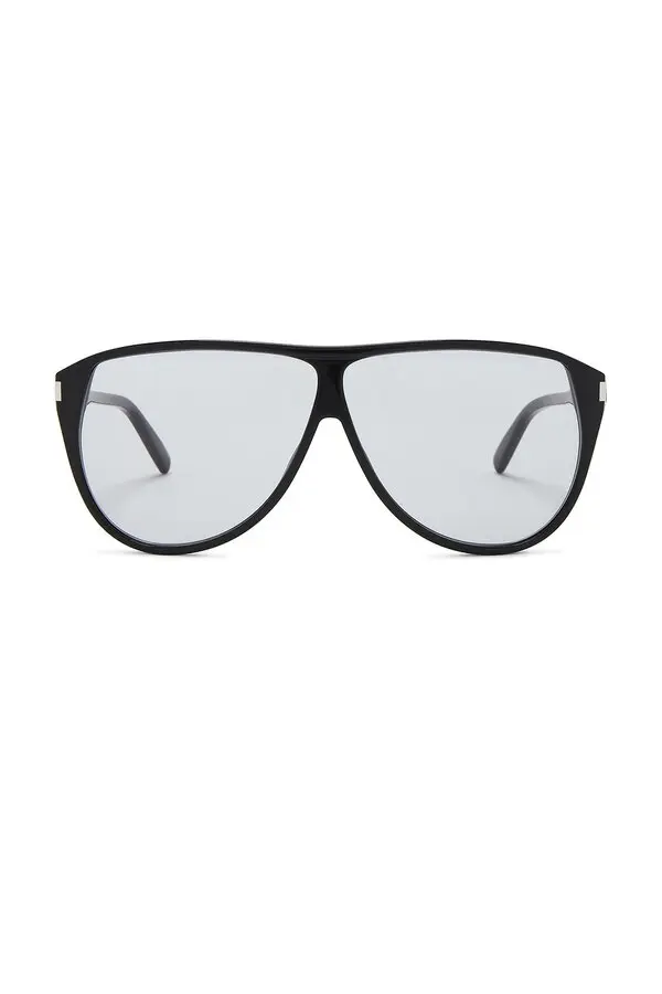 Saint Laurent Gaspar Sunglasses - Black & Light Blue