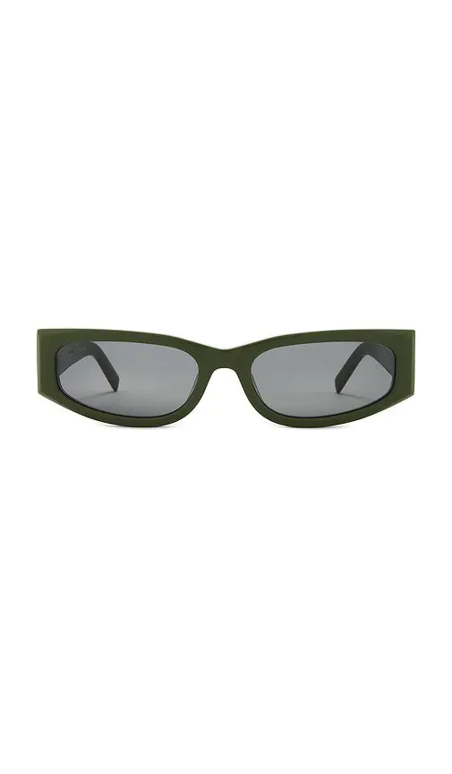 ST. AGNI Rectangle Sunglasses - Olive