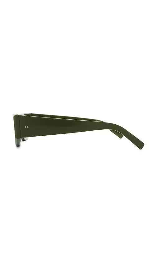 ST. AGNI Rectangle Sunglasses - Olive