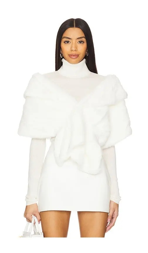 UNREAL FUR Champagne Wrap - Ivory