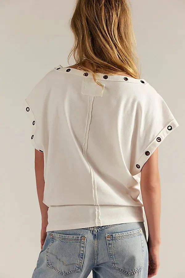 Free People We The Free Billie Tee - Clean Ivory