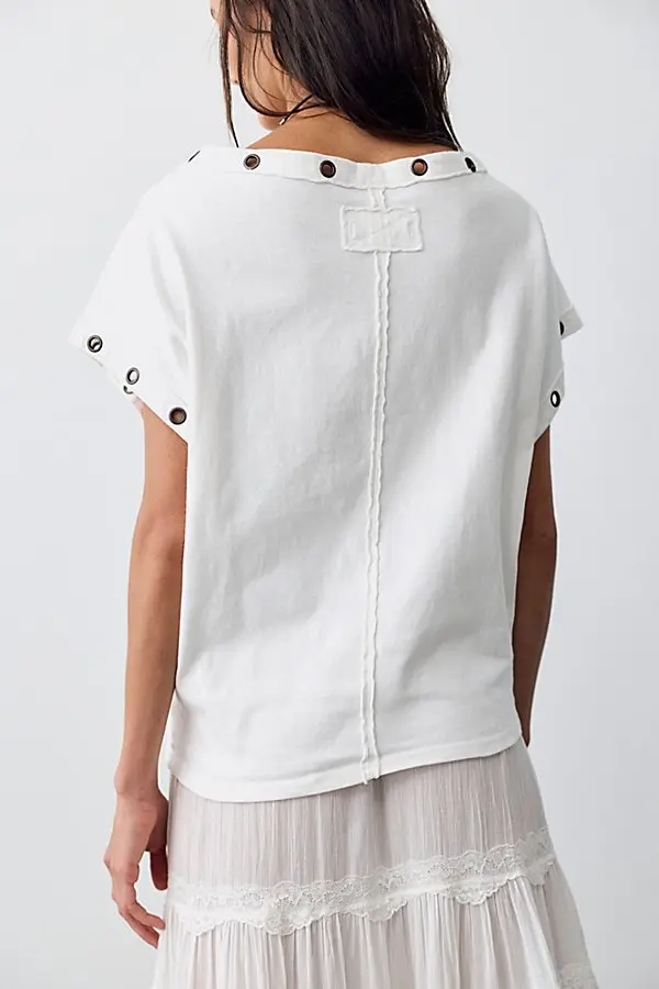 Free People We The Free Billie Tee - Clean Ivory