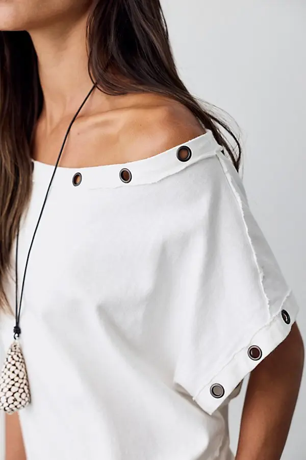 Free People We The Free Billie Tee - Clean Ivory