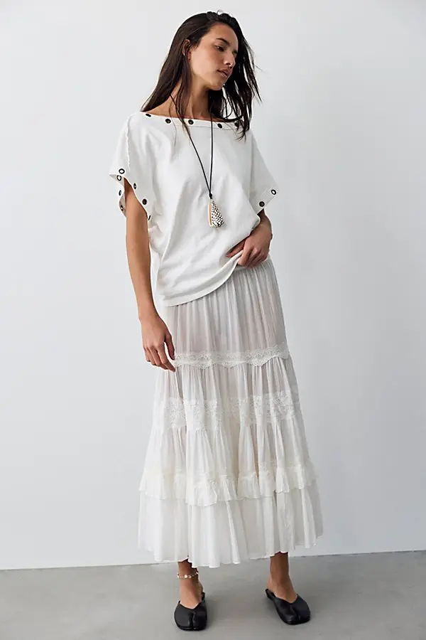Free People We The Free Billie Tee - Clean Ivory
