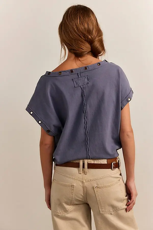 Free People We The Free Billie Tee - Night Shadow