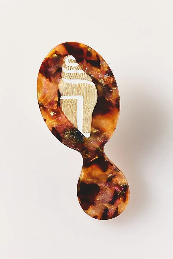 SOLAR ECLIPSE Handpated Compact 2-1 Perfect Daily Brush - Conch Shell