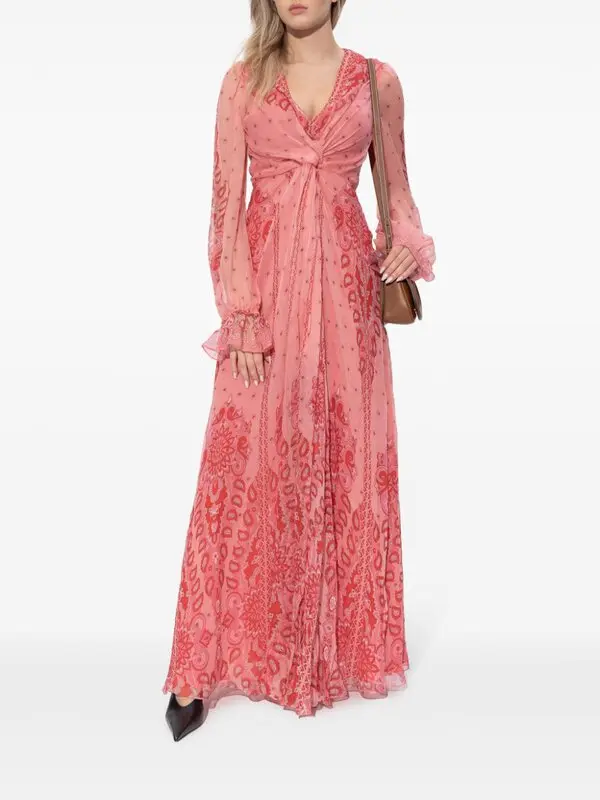 Etro Printed Maxi Dress - Pink