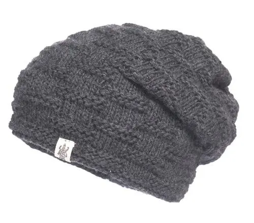 NIRVANNA DESIGNS Elevated Slouch Beanie - Charcoal