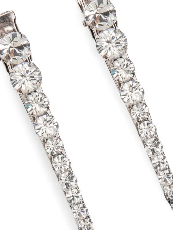 Jennifer Behr Crystal Hair Clips Set - Silver | Editorialist display picture 2